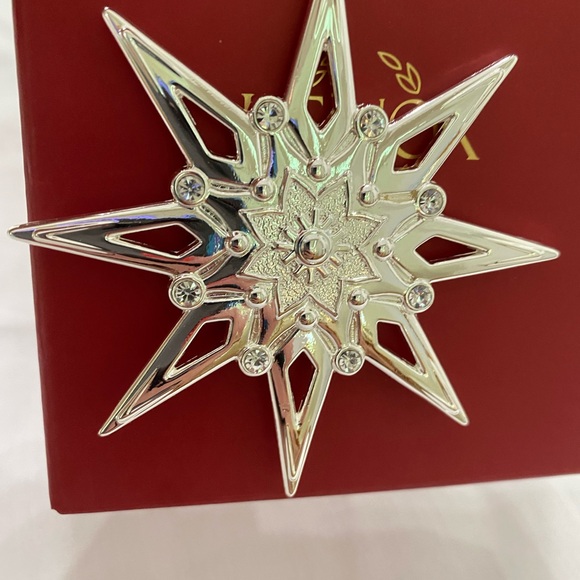 Lenox | Holiday | Lenox Silver Gems Clear Star Ornament New In The Box ...